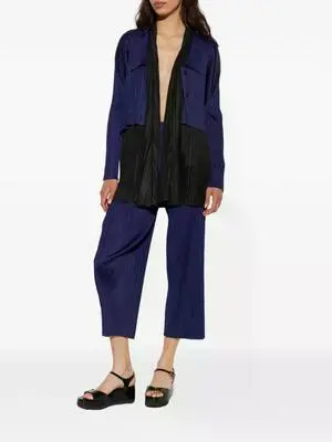 Issey Miyake Pleated Cardigan-coat