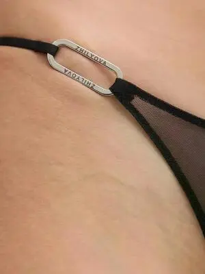 ZHILYOVA Ember Logo-plaque Mesh Briefs