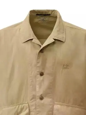 C.P. COMPANY Logo-embroidered Flap-pocket Shirt