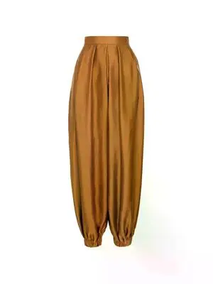 MANURI Bazar Pleated Trousers - Brown
