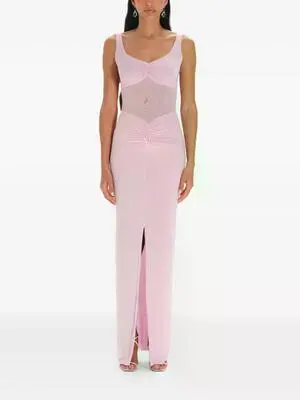MANURI Kristen Bead-detail Maxi Dress - Pink