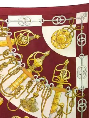 Hermès 1950s Cliquetis Silk Scarf