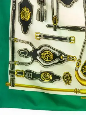 Hermès 1966 Harnais Des Presidents Silk Scarf