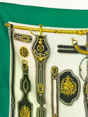 Hermès 1966 Harnais Des Presidents Silk Scarf