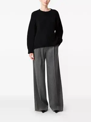 Another Tomorrow Ribbed Knit Raglan Sleeve Sweater