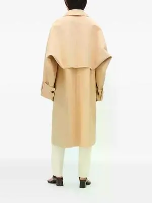 Another Tomorrow Double Face Balmacaan Coat