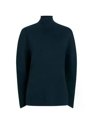 Another Tomorrow Dolman-sleeve Funnel Neck Sweater - Green