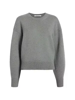 Another Tomorrow Cashmere Knit Sweater - Grey