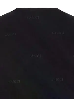 Gucci Wool Silk Jacquard T-shirt - Black