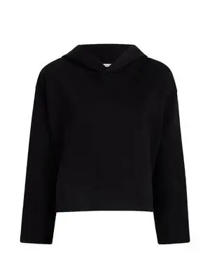 Another Tomorrow Cropped Hoodie - Black