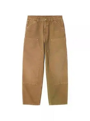 Carhartt Work In Progress Double-knee Cotton Trousers - Brown