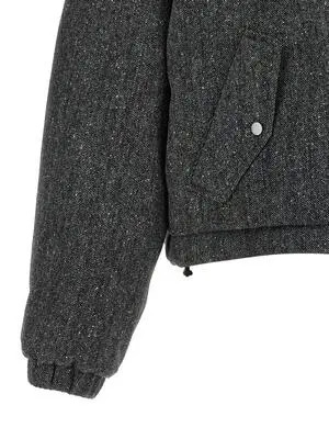 Brunello Cucinelli Quilted Tweed Hooded Jacket