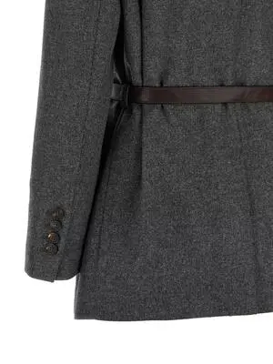 Brunello Cucinelli Belted Single-breasted Blazer