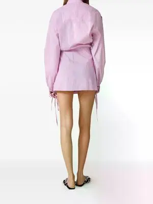 PNK Striped Wrap Dress