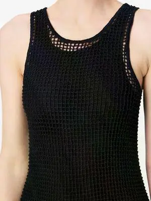 Another Tomorrow Bead-embroidered Midi Dress