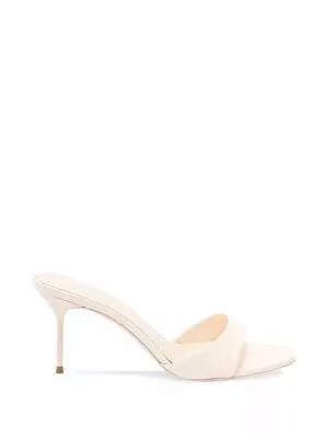 Paris Texas Lidia Leather Mules - Neutrals