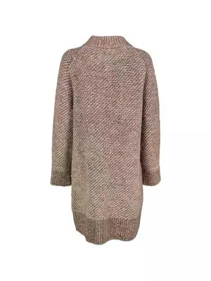 FALCONERI Textured Knit Single-breasted Coat With Buckle Fastening