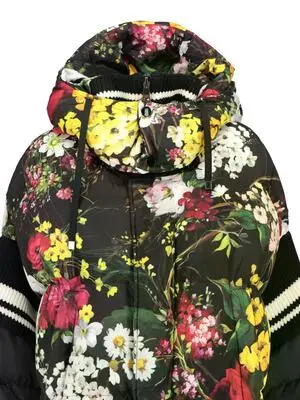 Dolce & Gabbana Padded Floral Print Coat