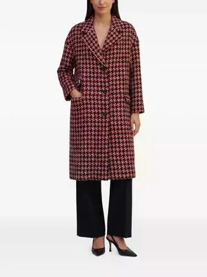 Ermanno Scervino Single-breasted Houndstooth Coat