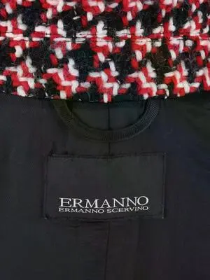 Ermanno Scervino Single-breasted Houndstooth Coat
