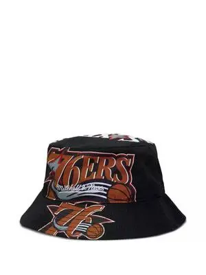 Mitchell & Ness Philadelphia 76ers Hardwood Classics Cut Up Bucket Hat - Black