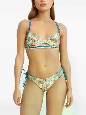 DEL MAAR Aqueme Crocheted Bikini Top - Neutrals