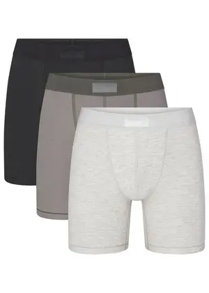 SKIMS Cotton-blend 5' Boxer Briefs - Multicoloured 1