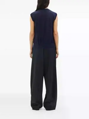 Another Tomorrow Sleeveless Wool Top