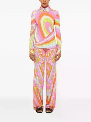 Emilio Pucci Geometric Print Trousers