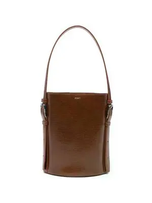 Coperni Lizard-effect Shoulder Bag - Brown