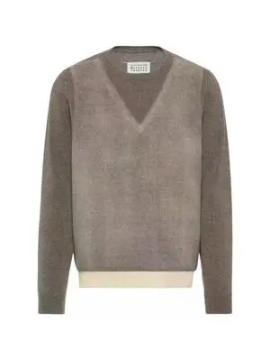 MAISON MARGIELA Memory Of" Trompe L'oeil Sweater - Brown
