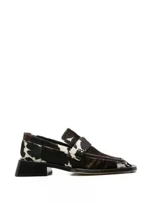 MIISTA Airi Calf-hair Loafers - Brown