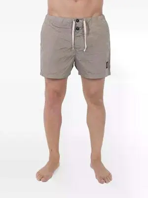 Stone Island Logo-patch Swim Shorts - Neutrals