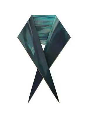 Zegna Abstract-print Diamond-shaped Scarf
