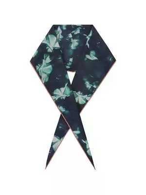Zegna Floral-print Silk Scarf