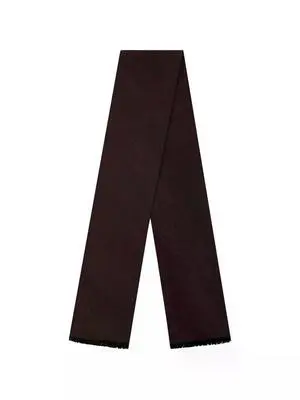 Zegna Geometric-pattern Frayed Scarf
