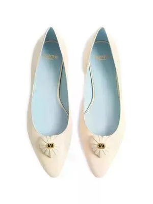 Valentino Garavani Vlogo Signature Ballet Flats - Neutrals