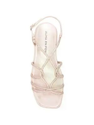 ALMA EN PENA Crystal-embellished Caged Sandals