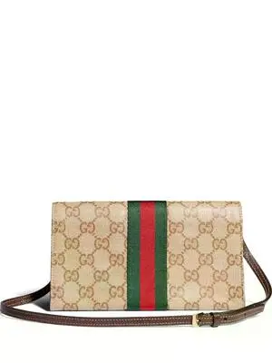 Gucci Gg Supreme Web-stripe Tote Bag - Neutrals