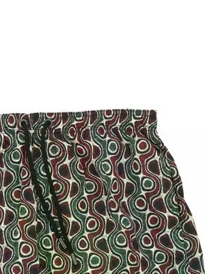 TOOCO Abstract Print Drawstring Swim Shorts