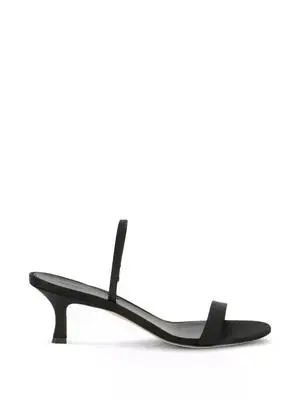 THE ROW Ella Slingback Heeled Sandals - Black
