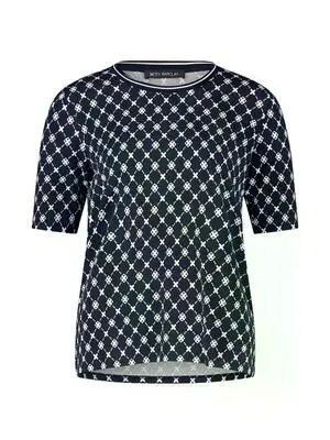 BETTY BARCLAY Geometric Print T-shirt - Blue