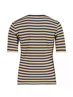 BETTY BARCLAY Striped Button-detail T-shirt