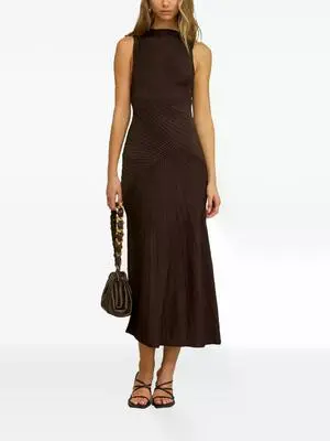 Cult Gaia Fen Pleated Midi Dress