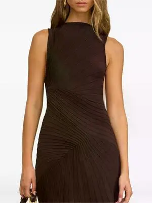 Cult Gaia Fen Pleated Midi Dress