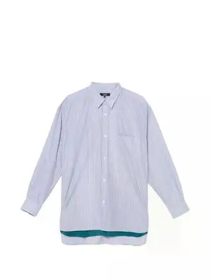 Comme Des Garçons Striped Shirt - Blue