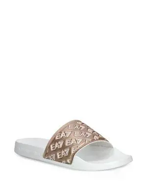EA7 Logo-embossed Slides