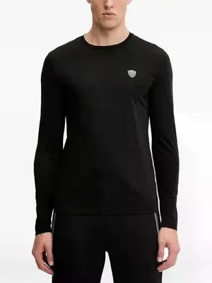 EA7 Logo-patch Long-sleeve T-shirt - Black