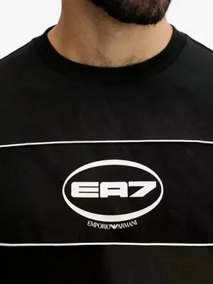 EA7 Logo-print Crew-neck T-shirt
