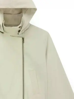 WE-AR4 Asymmetric Zip Hooded Jacket